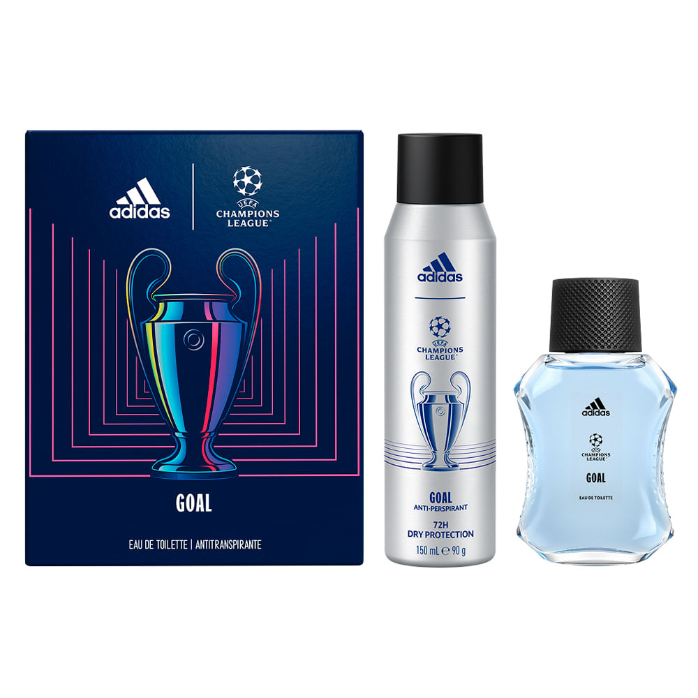 Kit Perfume Adidas Uefa Goal Masculino - Eau de Toilette 100ml + Body ...